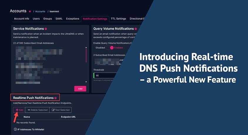Introducing Real-time DNS Push Notifications – a Powerful New Feature